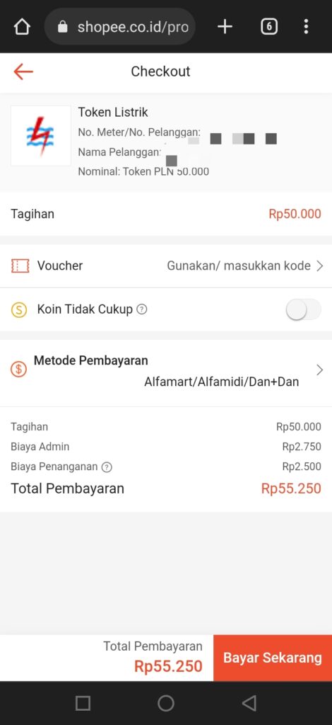 Cara Beli Token Listrik di Shopee dengan Benar [Saldo Langsung Masuk]