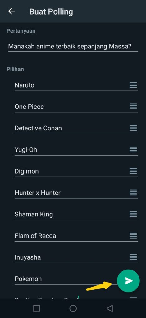 Cara Membuat Polling di WhatsApp Grup Terbaru 2022 (Android, iPhone ...