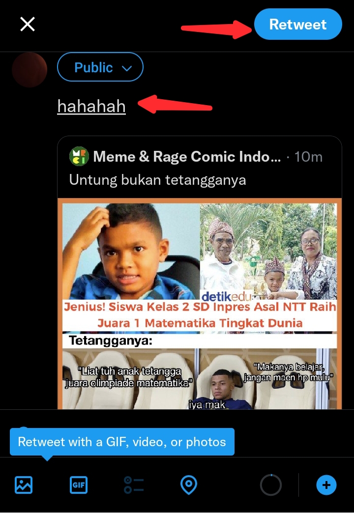 Cara Retweet Twitter Versi Baru dengan Komentar & Tanpa Tulisan 2023