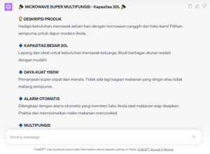 Cara Menggunakan ChatGPT untuk Membuat Deskripsi Produk [+ Contoh Prompt]