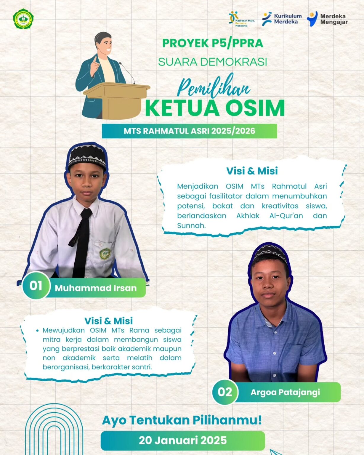 Contoh Kata-Kata untuk Poster Pemilihan Ketua OSIS yang Inspiratif dan ...
