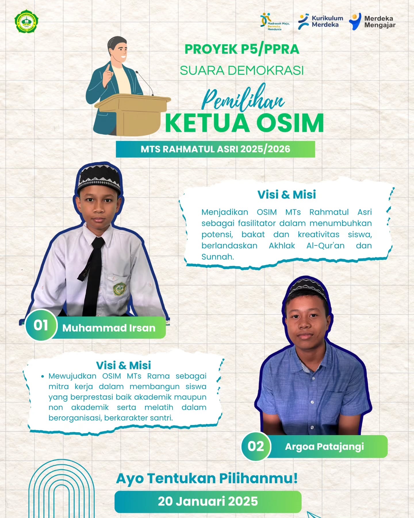 Contoh Kata-Kata untuk Poster Pemilihan Ketua OSIS yang Inspiratif dan ...